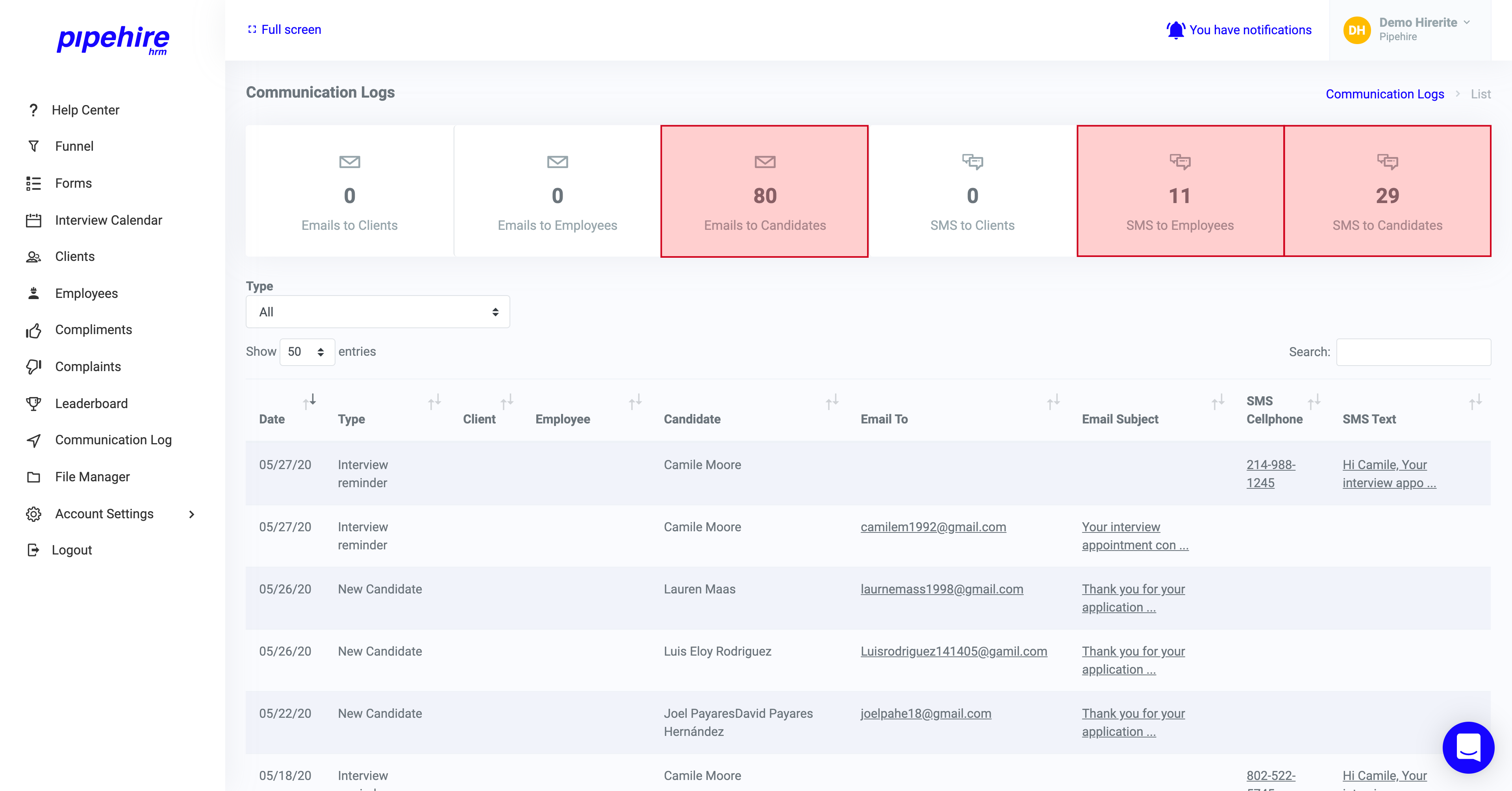 Communication Log Module