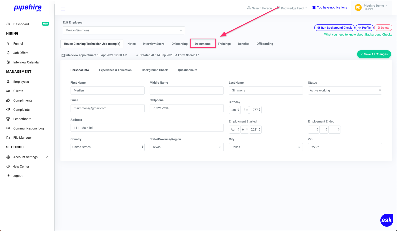 How to effectively track cleaning employees expired documents.