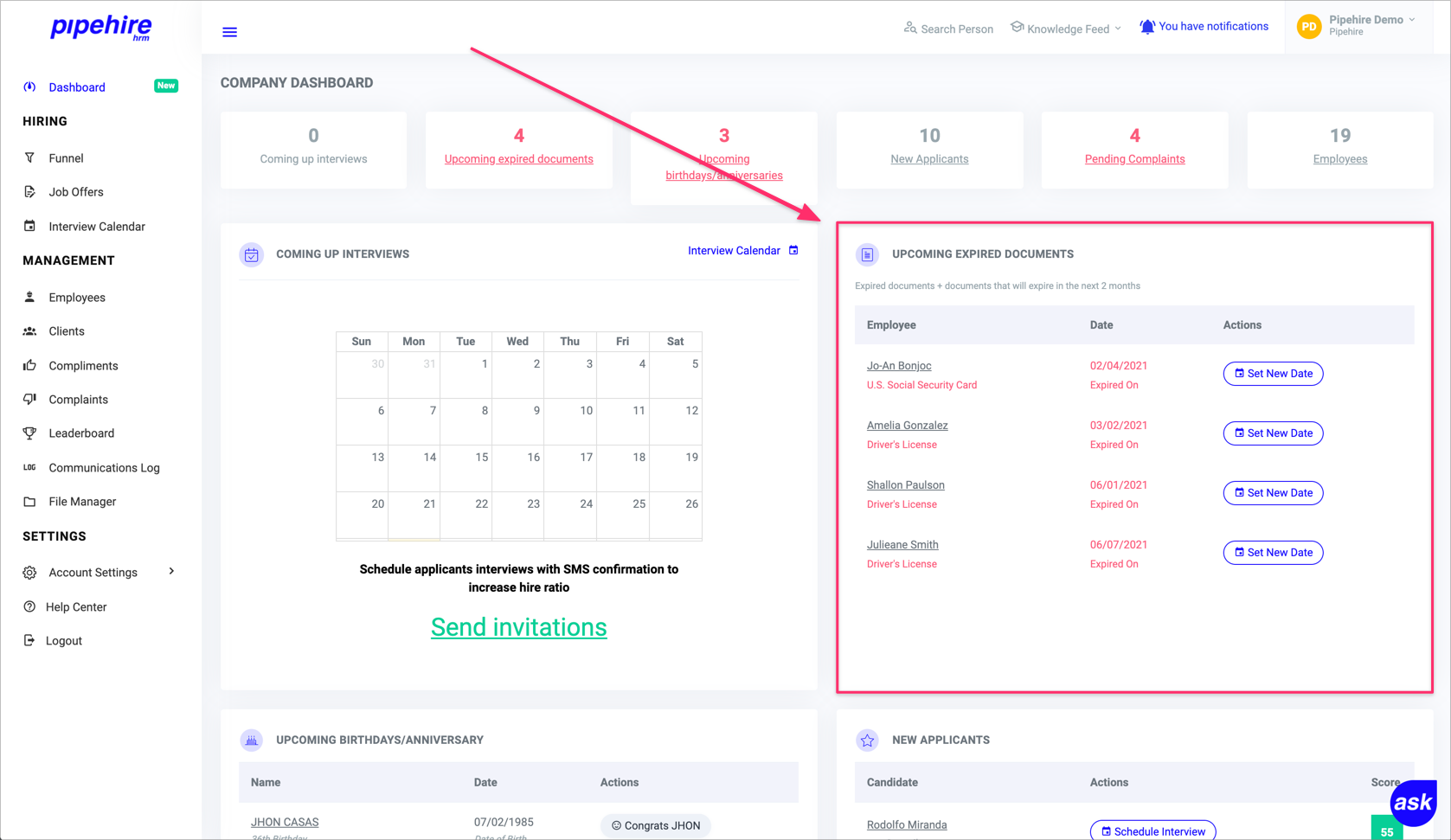 How to effectively track cleaning employees expired documents.