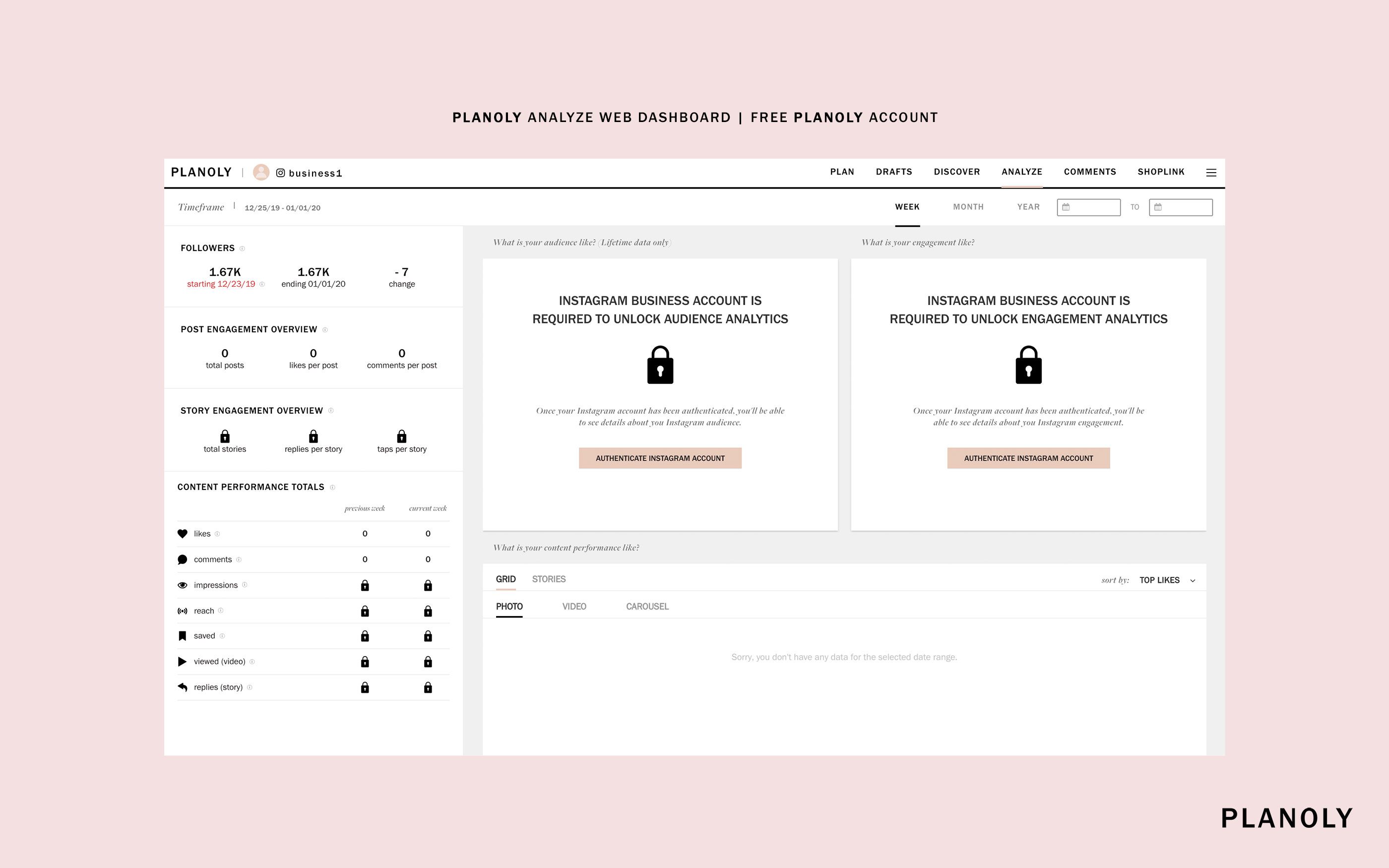 How to Use PLANOLY's Analyze Feature
