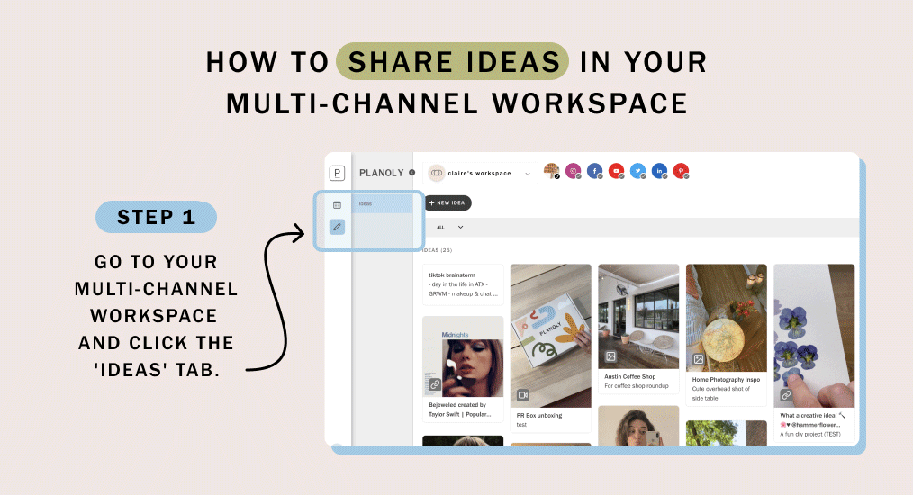 How to Save & Manage Your Content Ideas in PLANOLY