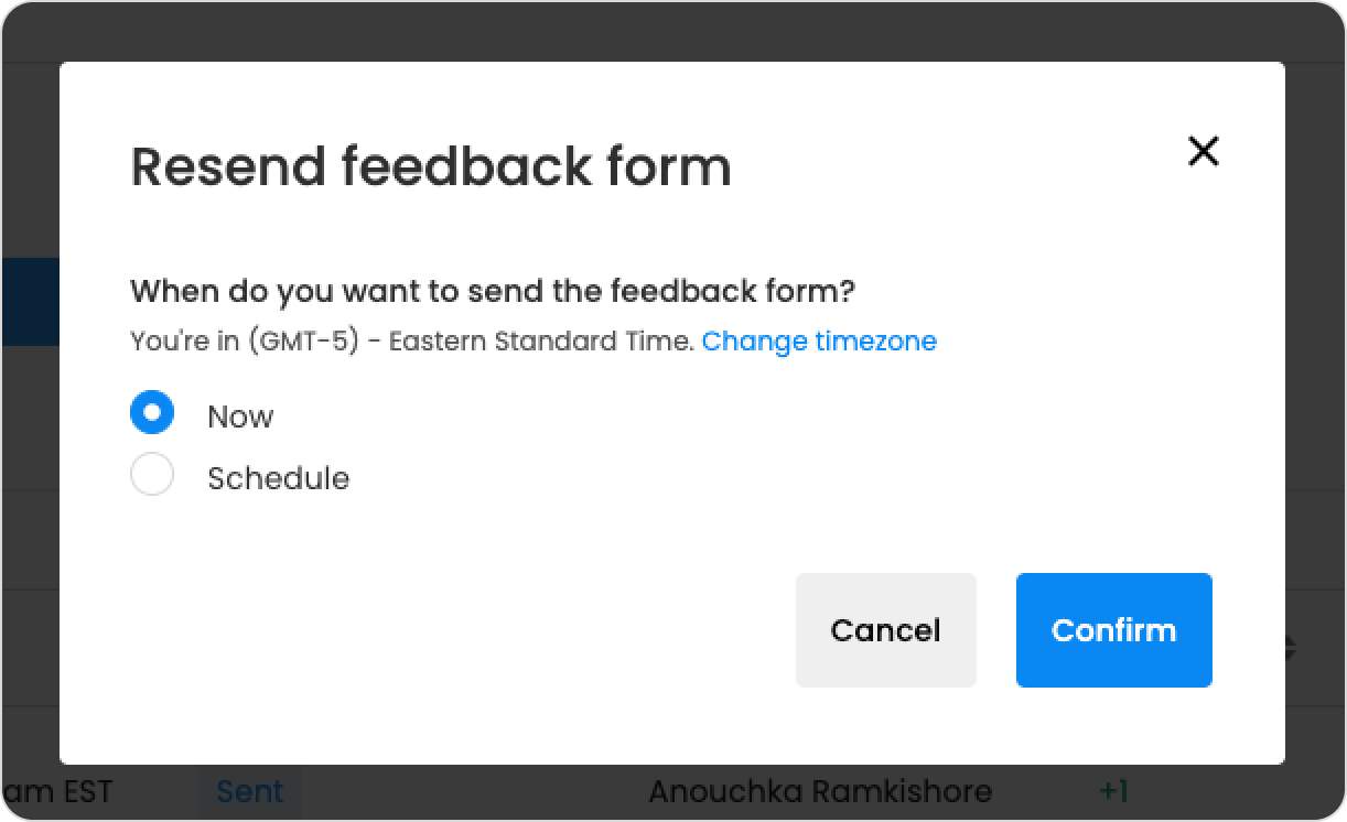 How do I resend a feedback form? | Epoch Help Center