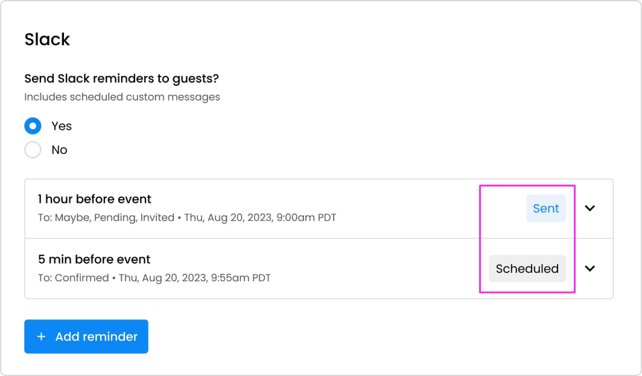 How do reminders work? | Epoch Help Center