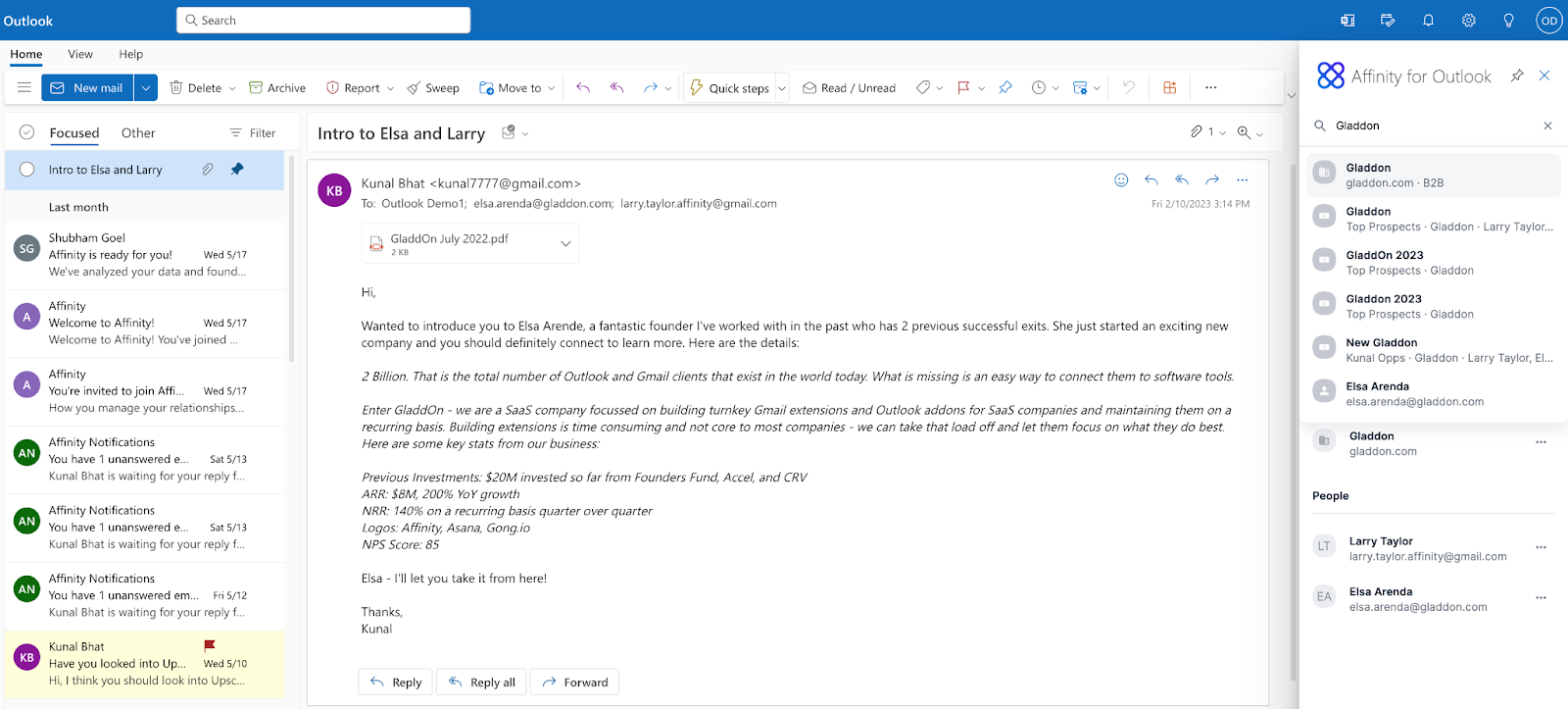 Your Affinity workflow now lives in Outlook