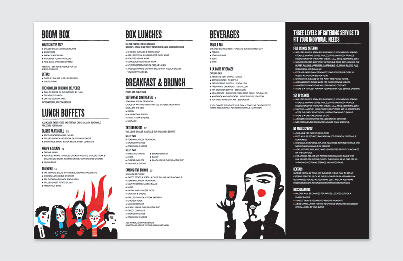 TNT Catering Menu | Tribu Marketing and Design Firm