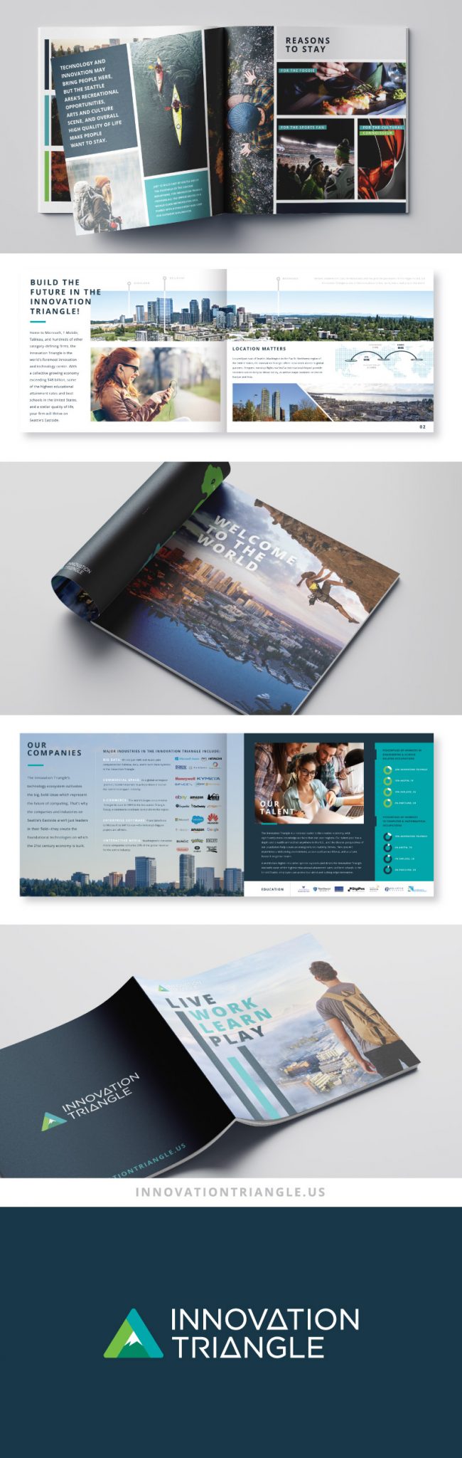 Brochure design for Innovation Triangle | Tribu Marketing and Design Firm