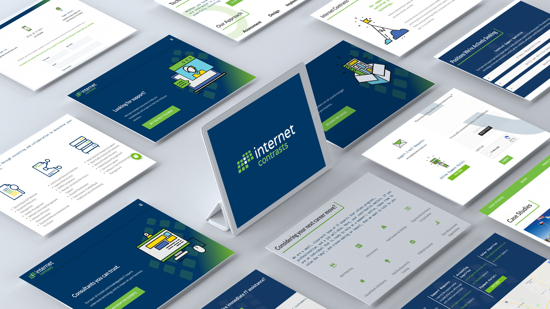 Internet Contrast Website Design | Tribu Marketing and Design Firm