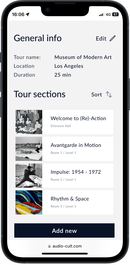 The easiest way to create audio guides