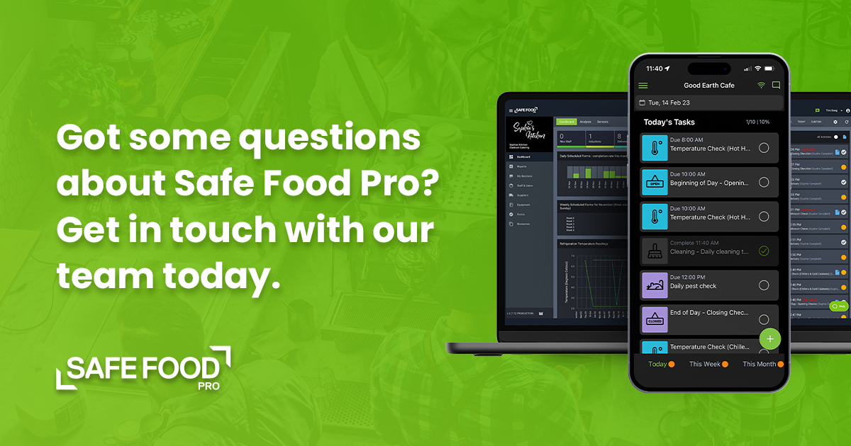 Support Center | Safe Food Pro