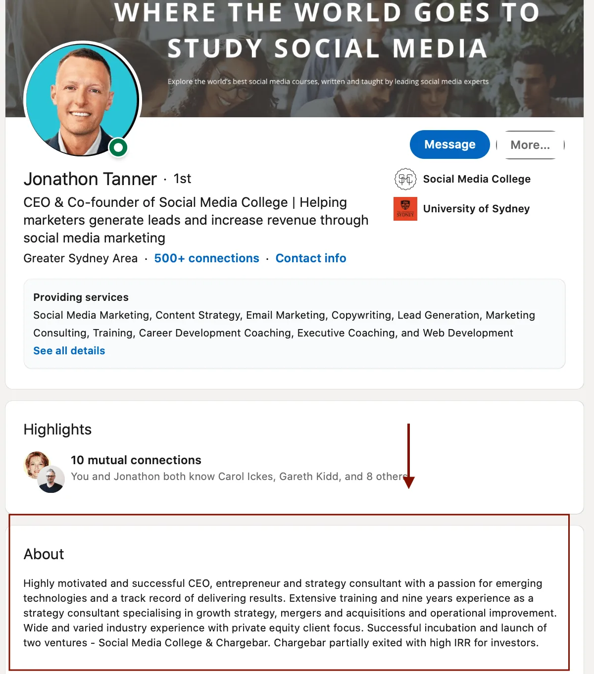 How To Write A High Performing LinkedIn Summary Using AI SMC