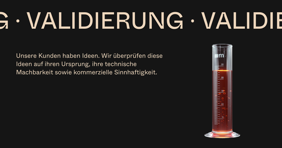 Validierung – Ideen validieren mit Spezialisten | mantro product studio
