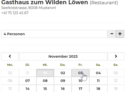 Reservierungssystem für Restaurants - foratable