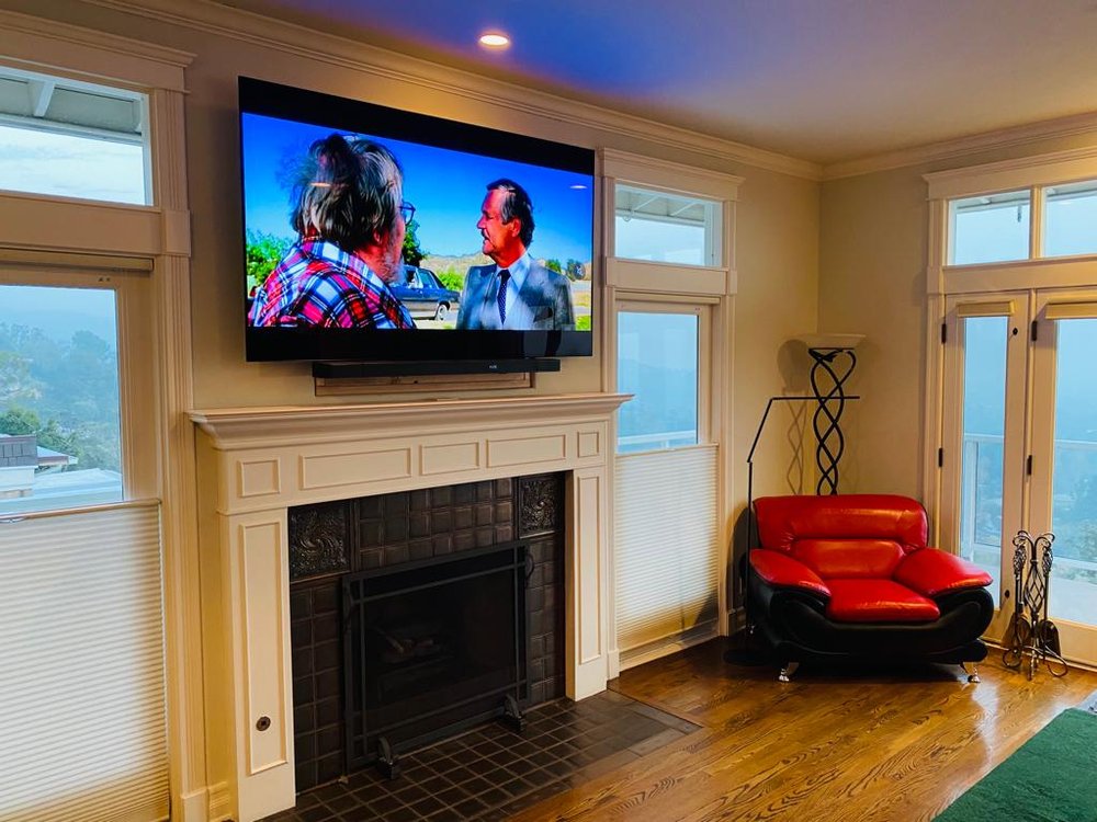 TV installation with a Soundbar - Installation King Projects