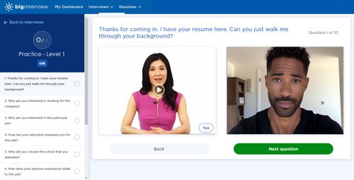 #1 Job Interview Training Platform (1,000,000+ users)