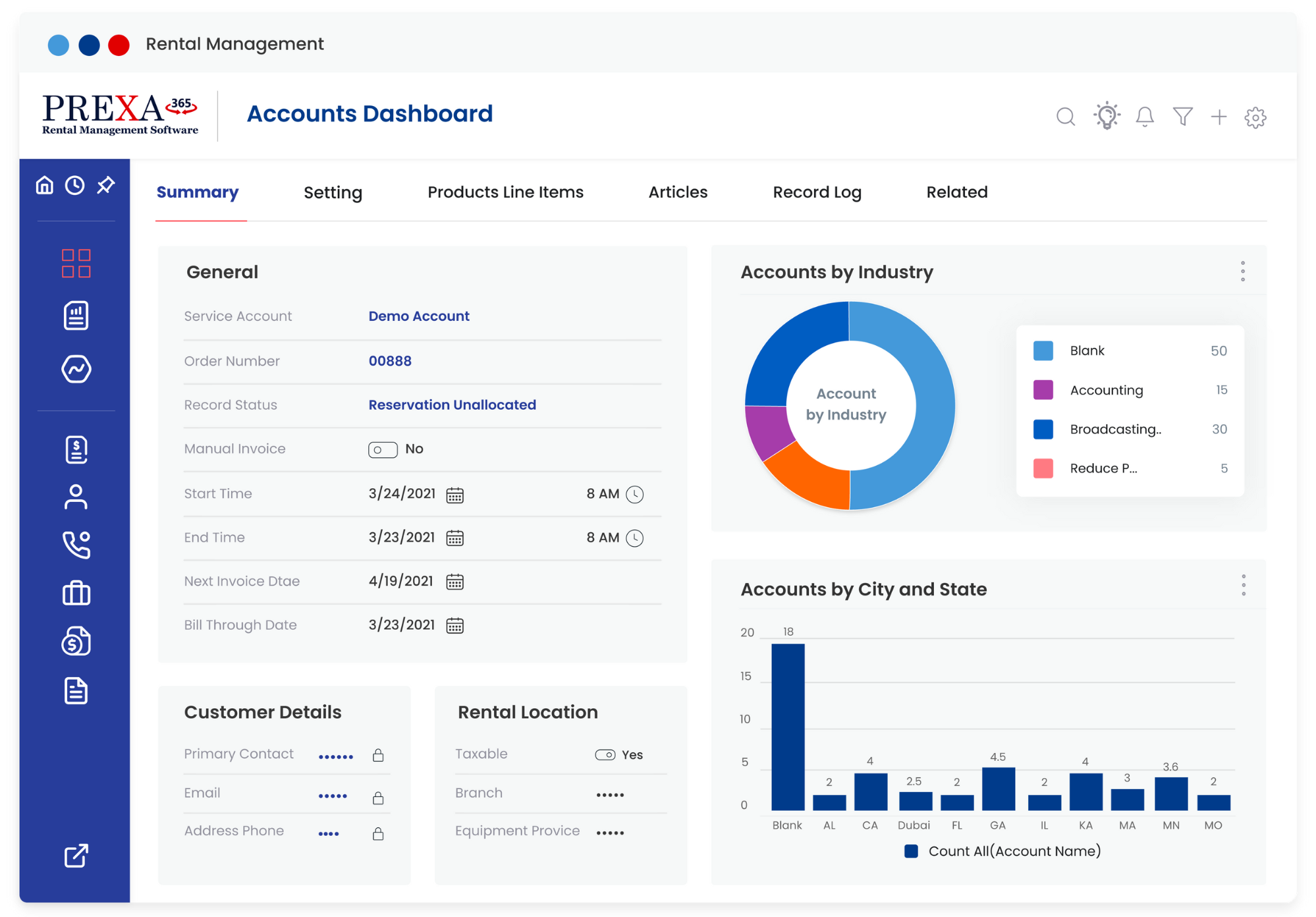 PREXA365 Rental Business Management Software (prexa)