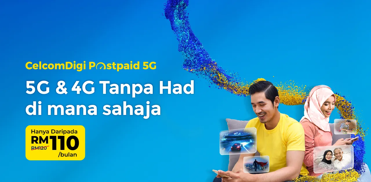 CelcomDigi | Daftar Pelan Pascabayar 5G Terbaik