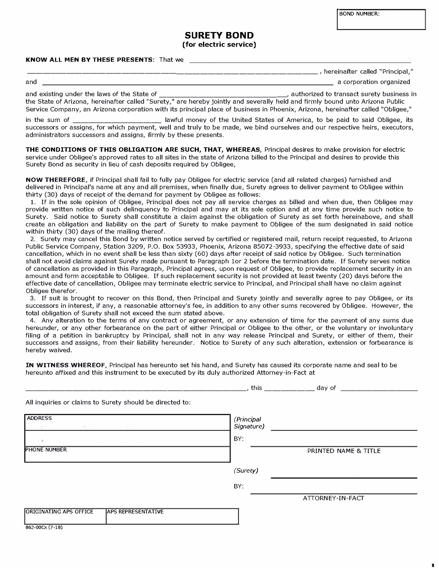 Arizona Public Service Company Utility Deposit Bond | EZ Surety Bonds