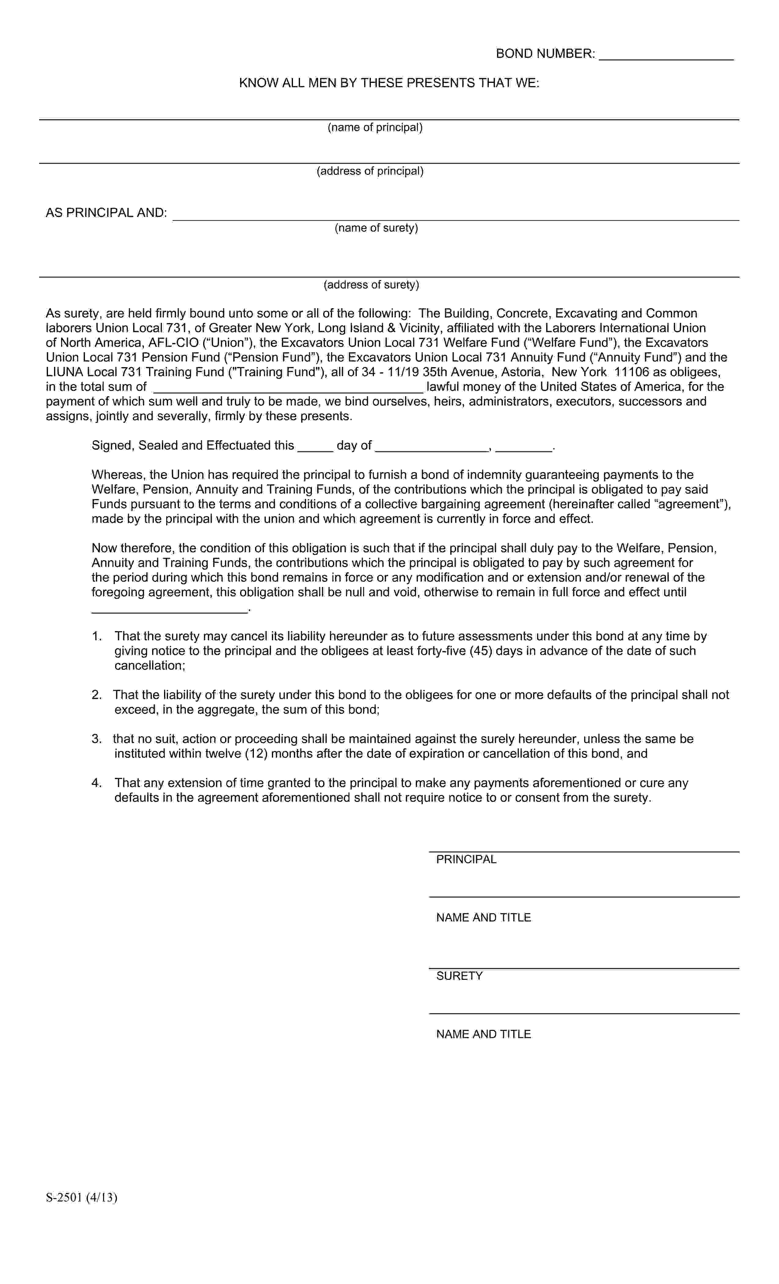 Building Concrete, Excavating & Common Laborers Union 731 Wage and ...