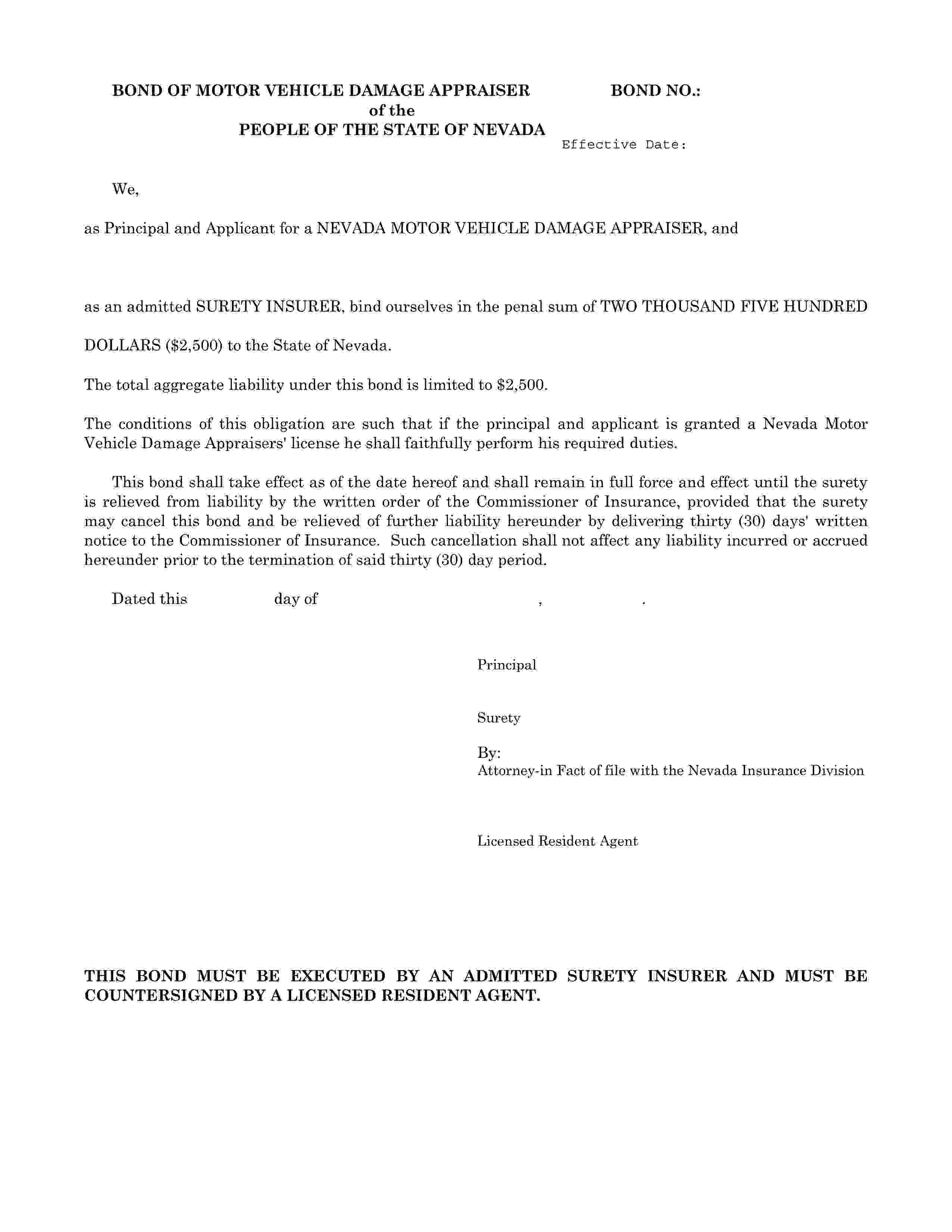 Motor Vehicle Damage Appraiser Bond | EZ Surety Bonds