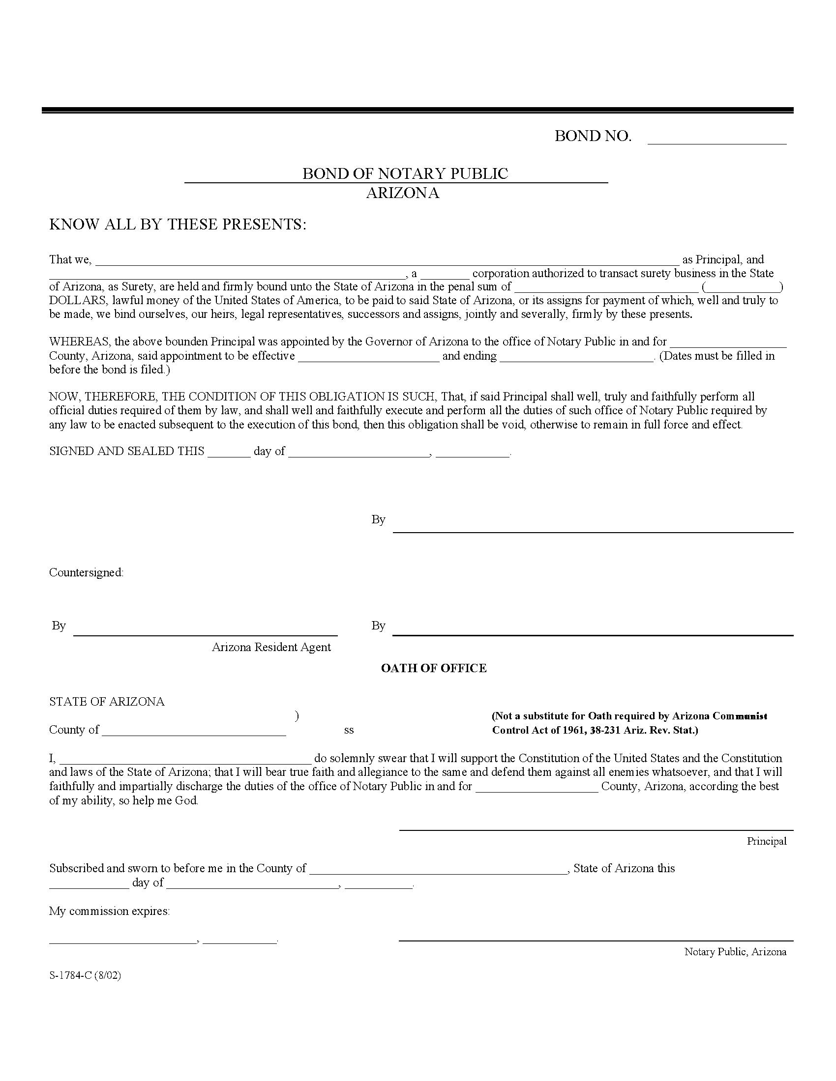 State of Arizona Notary Public Bond | EZ Surety Bonds