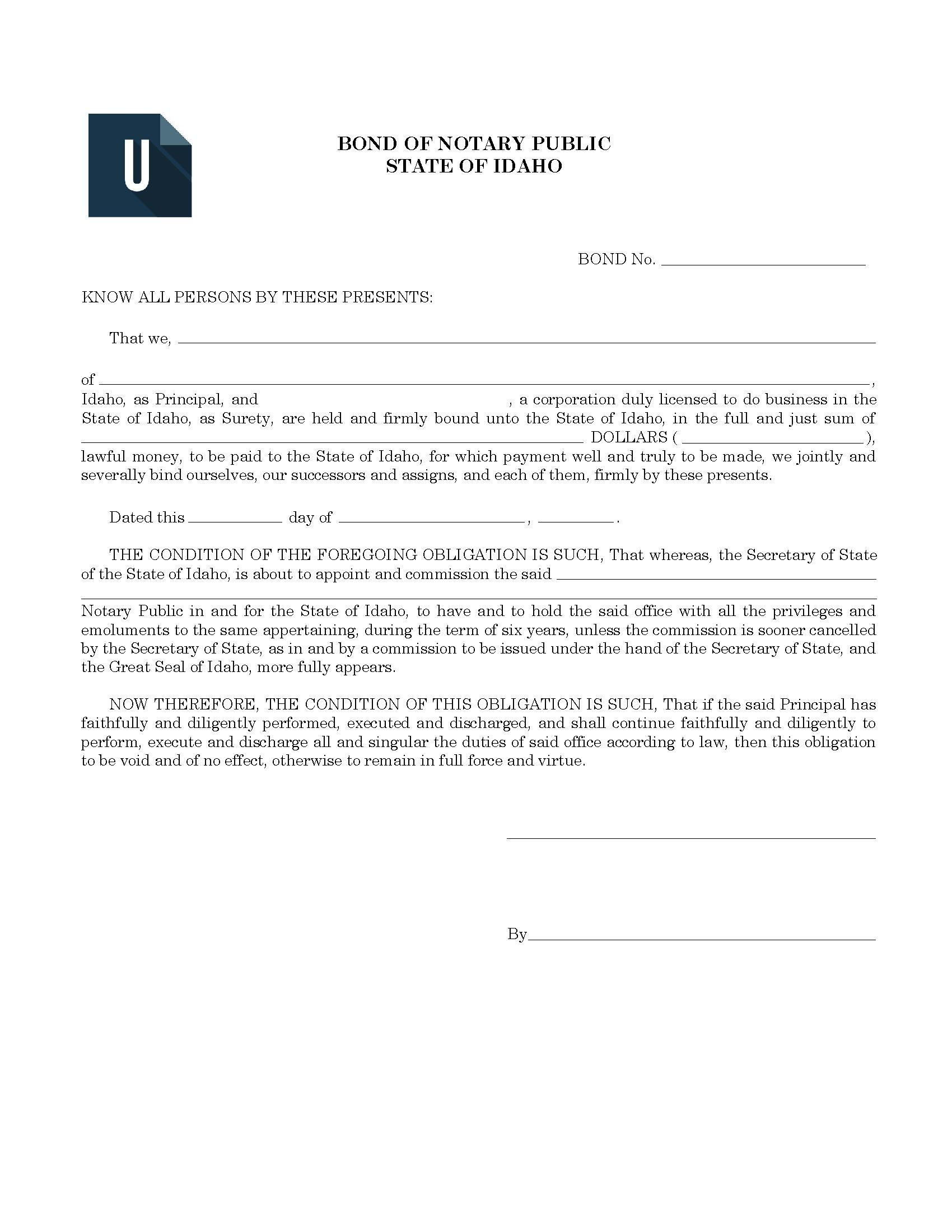 State of Idaho Notary Public Bond | EZ Surety Bonds