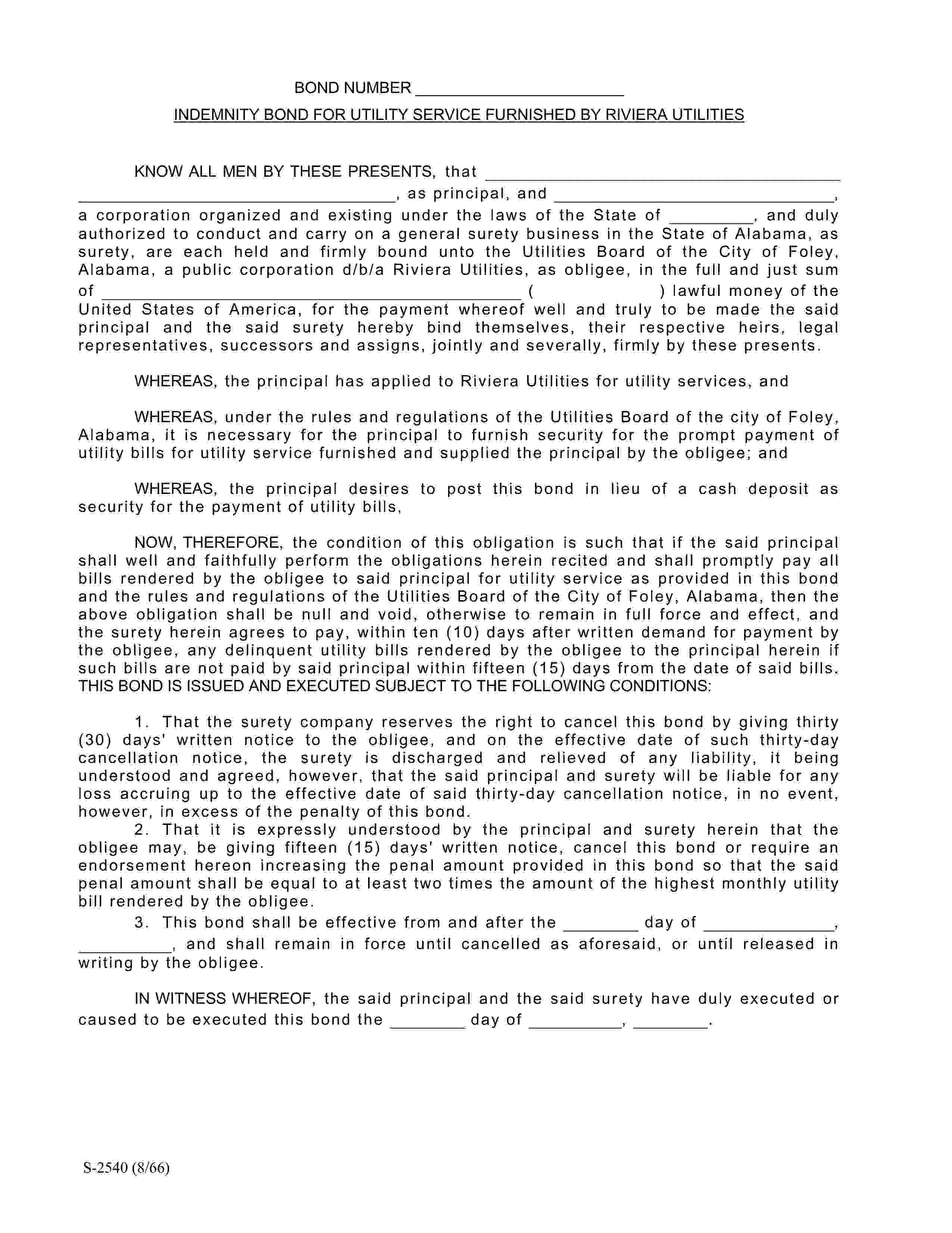Utilities Board of the City of Foley Foley Utility Payment Bond | EZ ...