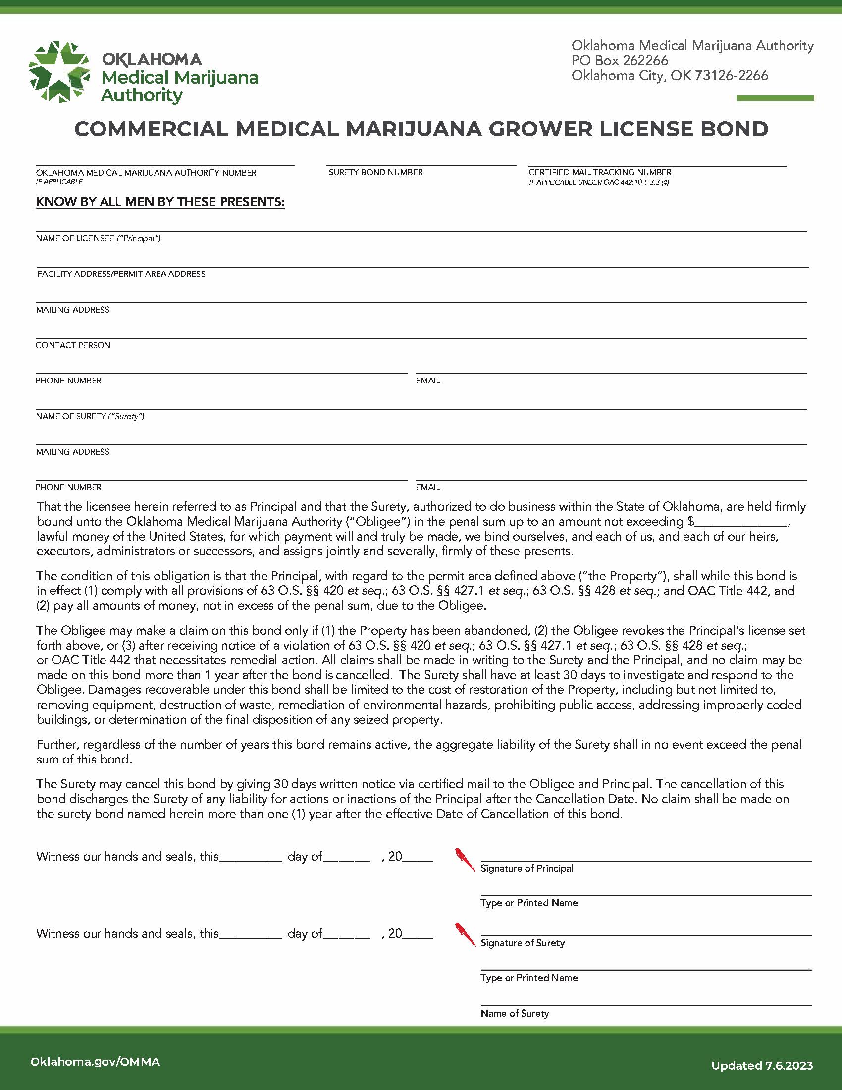 Oklahoma Medical Marijuana Authority Commercial Medical Marijuana ...