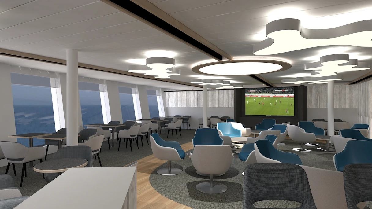 Interior visualization for a ship in the planning phase