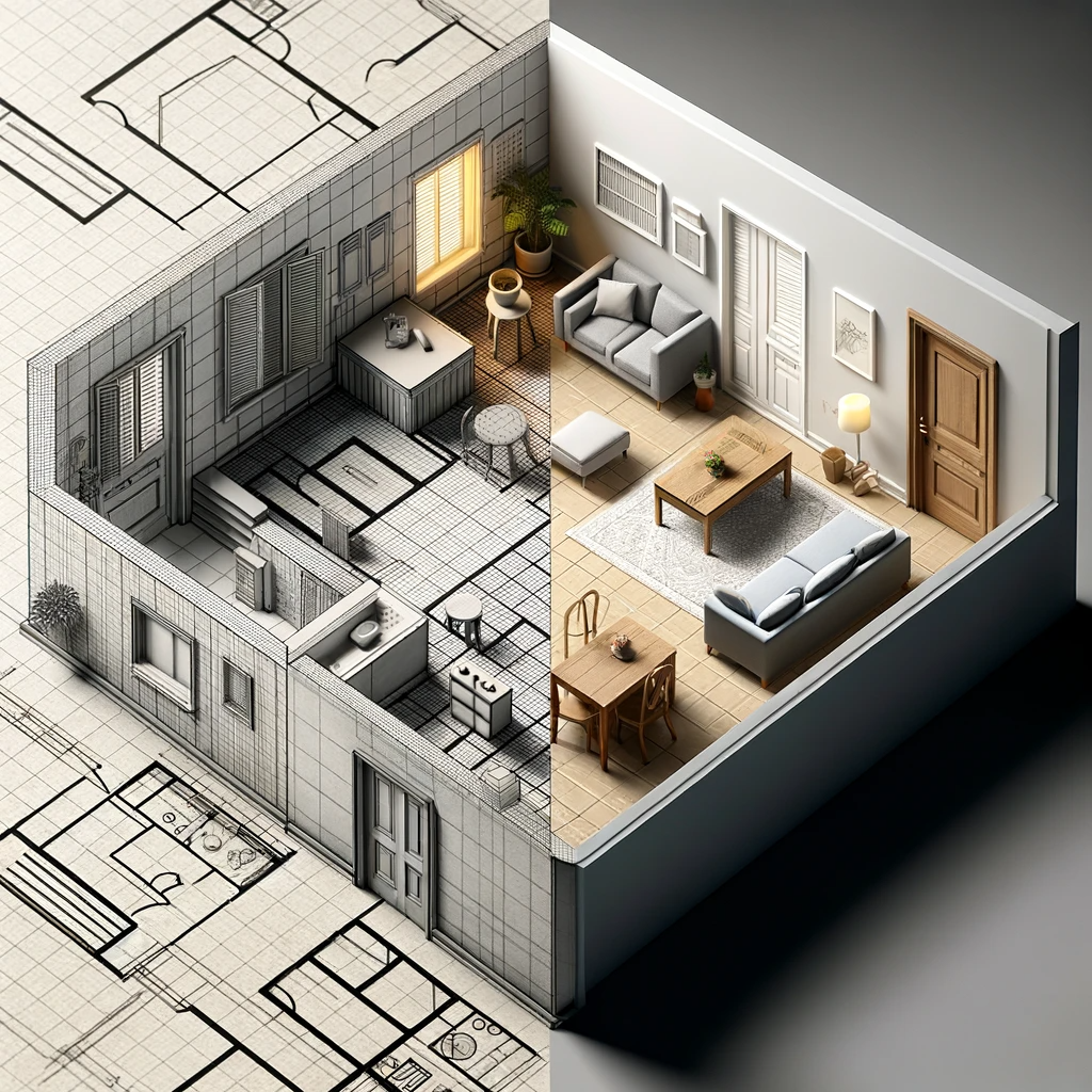 2D and 3D floor plans: planning and visualization of room layouts in ...