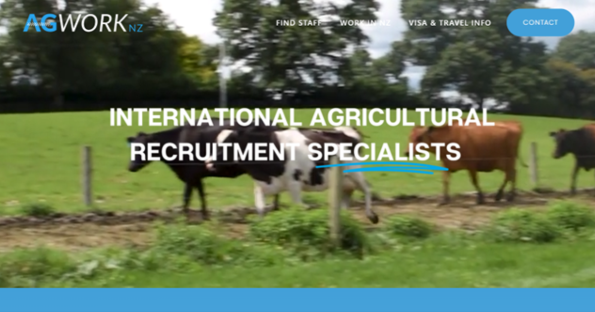Ag Work NZ | Agricultural Recruitment NZ