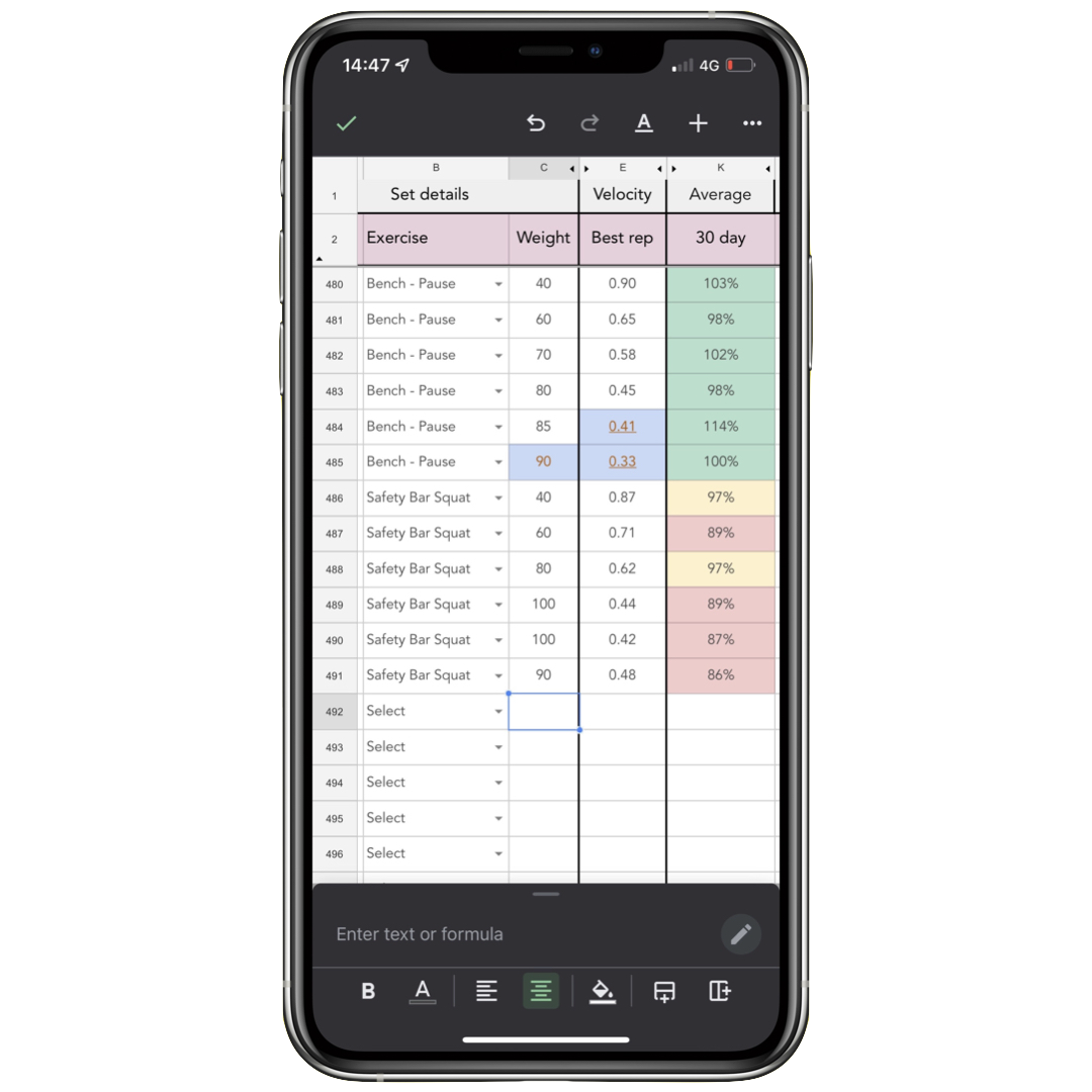 Tracking progress with Barbell speed trackers - how to use VBT