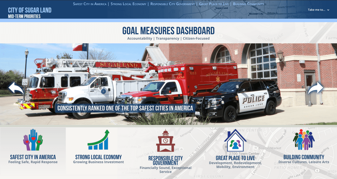 Community and Local Government Dashboard Template | ClearPoint Strategy