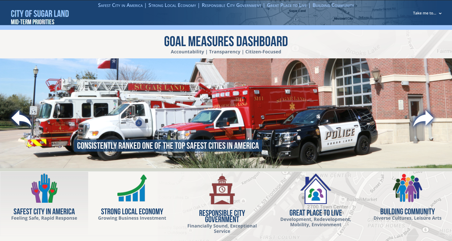 Community and Local Government Dashboard Template | ClearPoint Strategy