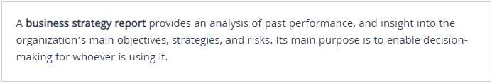 How Do You Write A Business Strategy Report? | ClearPoint Strategy