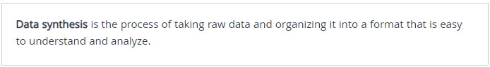 Data Synthesis: Ways To Process Data For Strategy Reporting