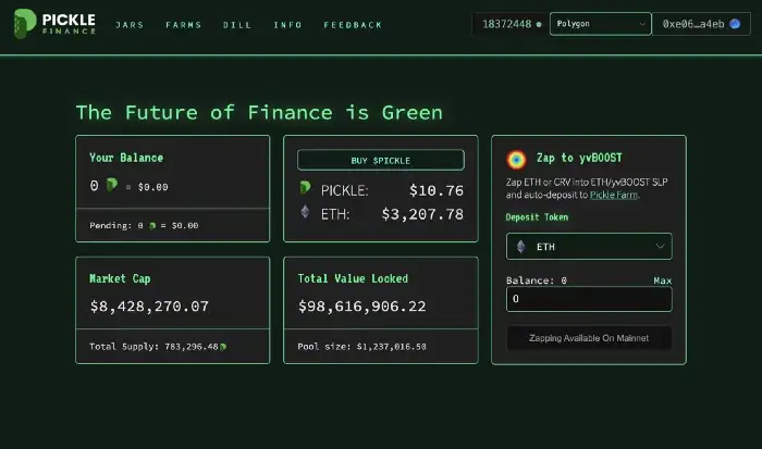 how to yield farm with pickle finance on polygon crypto