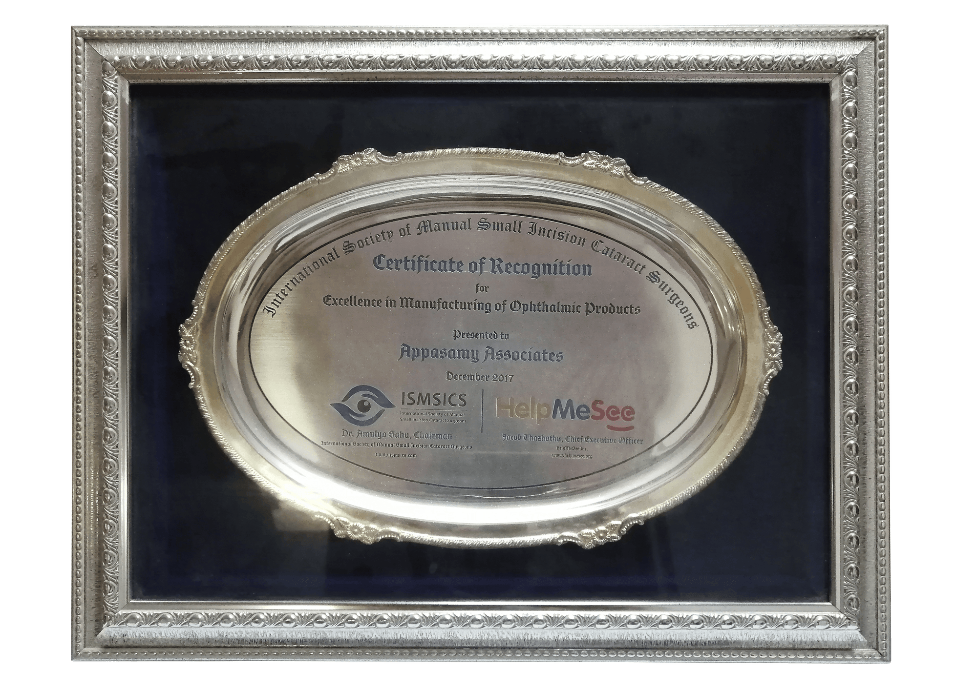 Appasamy Associates Ophthalmic Equipment Corporate