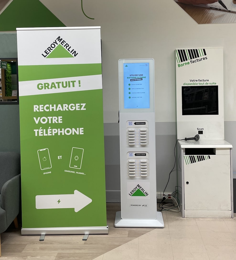 Plug’Heur - Bornes de recharge de téléphones pour magasins et retails