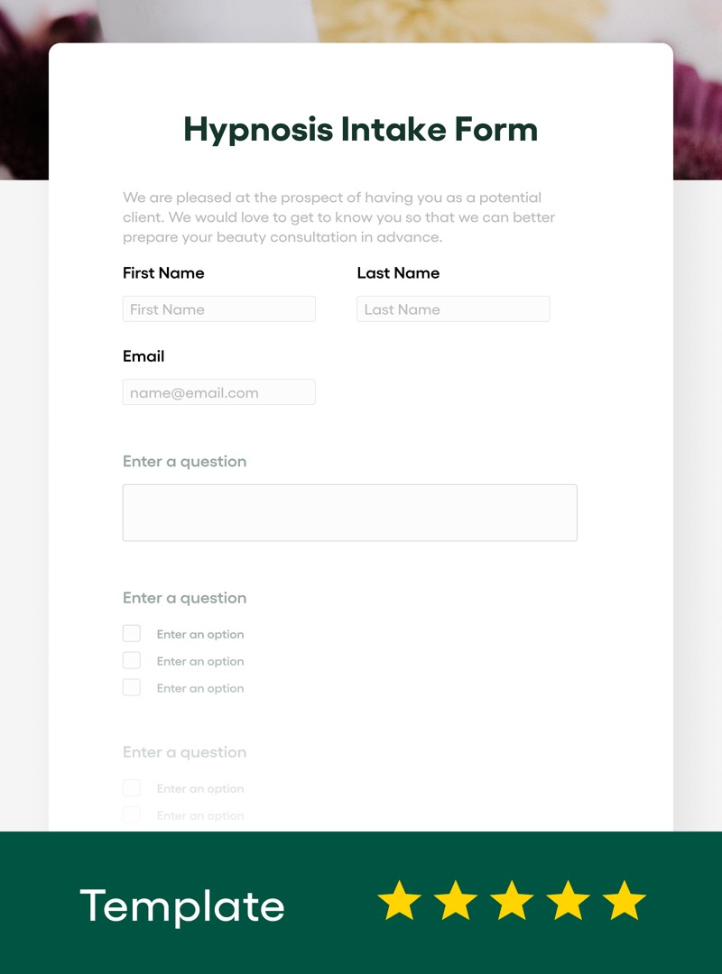 Hypnosis Intake Form Template (FREE - 2023 Updated) - Bonsai