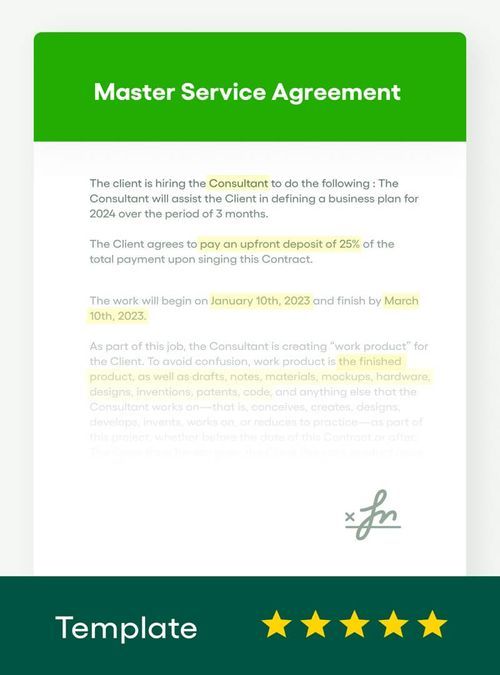 Master Service Agreement (MSA) Template (FREE - 2024 Updated) - Bonsai
