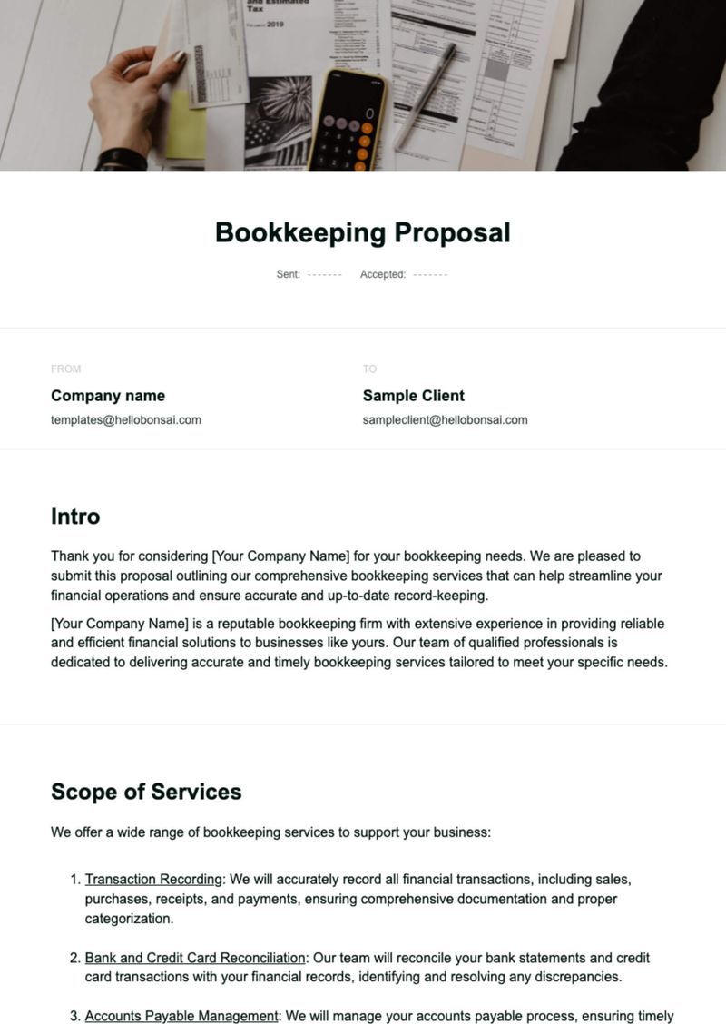 Free Lead Generation Proposal Template (FREE - 2024 Updated) - Bonsai