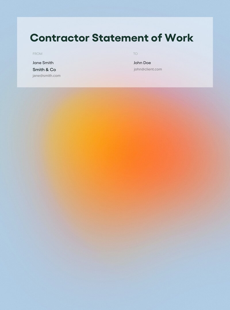 Contractor Statement of Work Template (FREE - 2024 Updated) - Bonsai