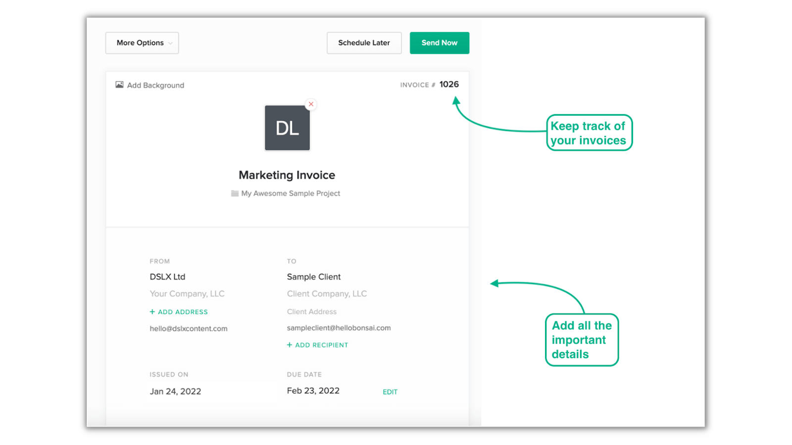 Digital Marketing Invoice Template (FREE - 2024 Updated) - Bonsai