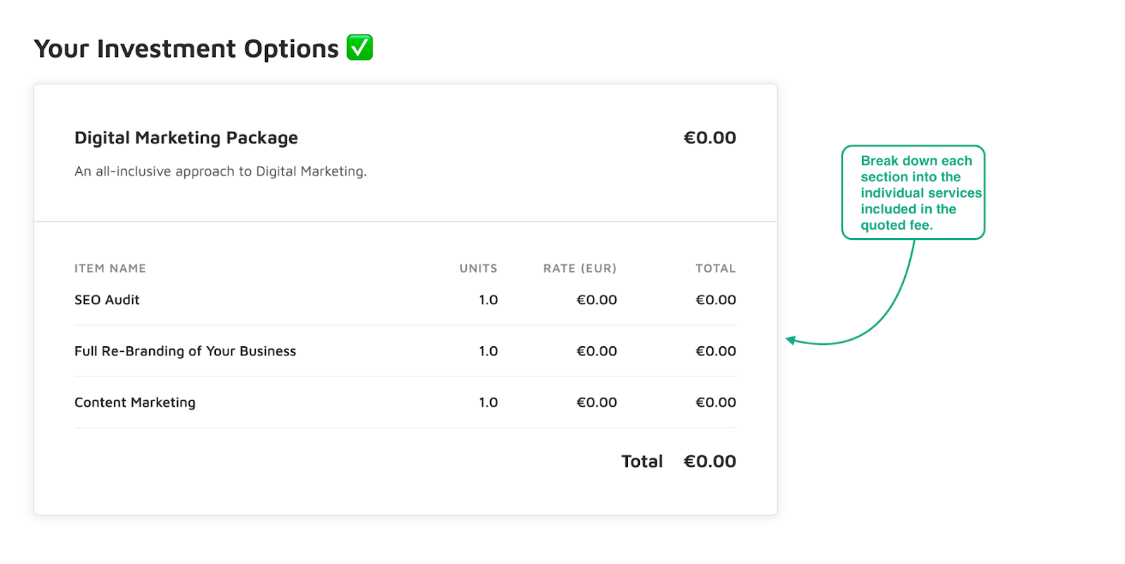 Free Digital Marketing Quotation Template (FREE - 2024 Updated) - Bonsai