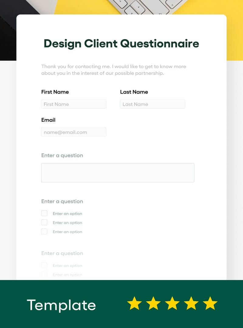 Design Client Questionnaire Template (FREE - 2024 Updated) - Bonsai