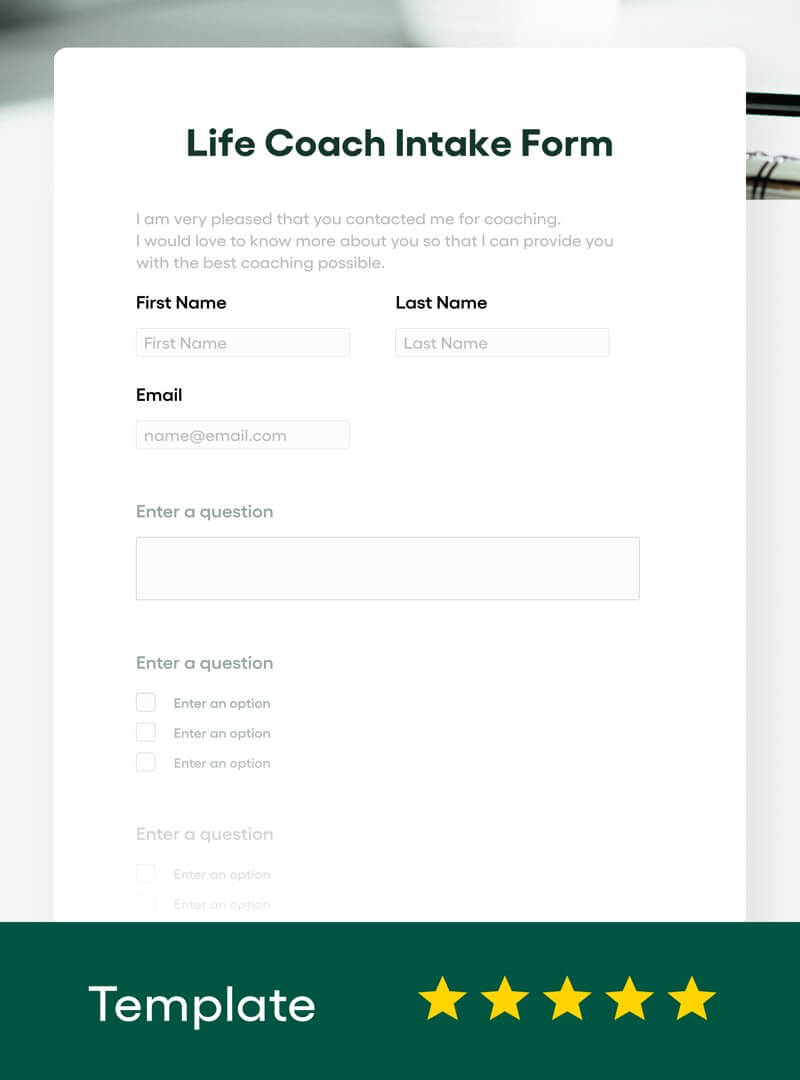 Life Coaching Intake Forms, Questions, Templates (FREE - 2024 Updated ...