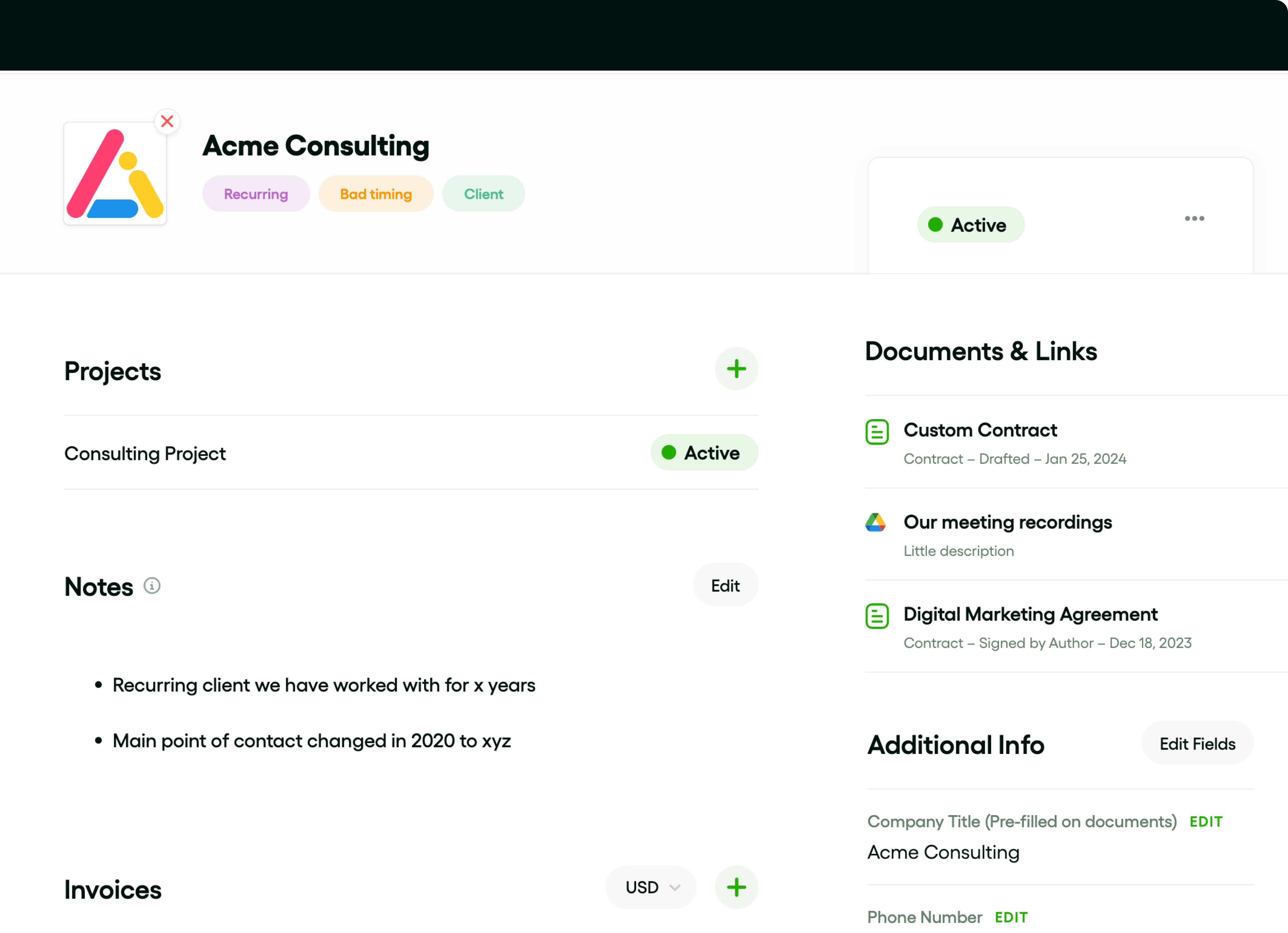 Business software for Agencies - Bonsai