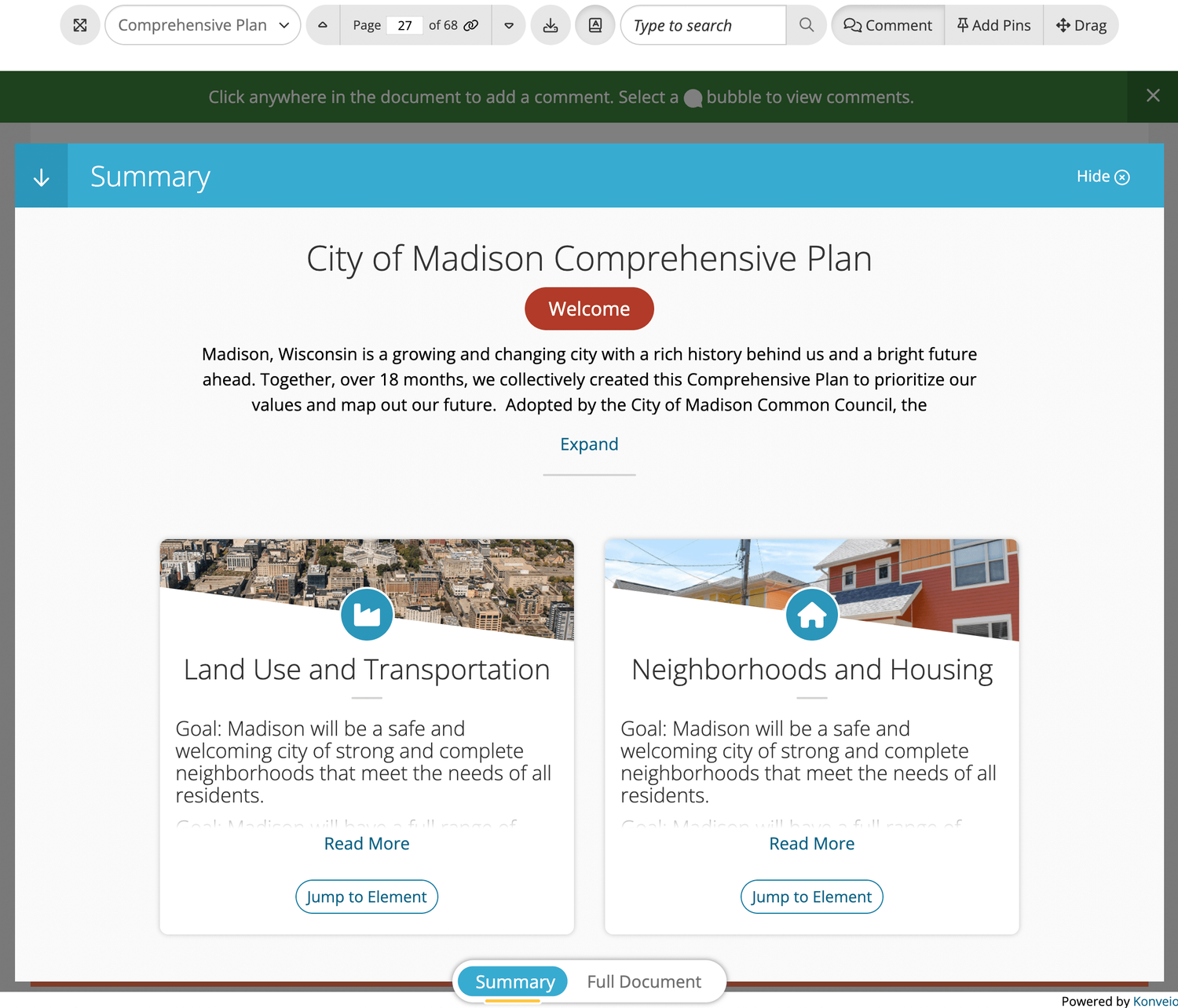 New Feature: Interactive Document Summaries