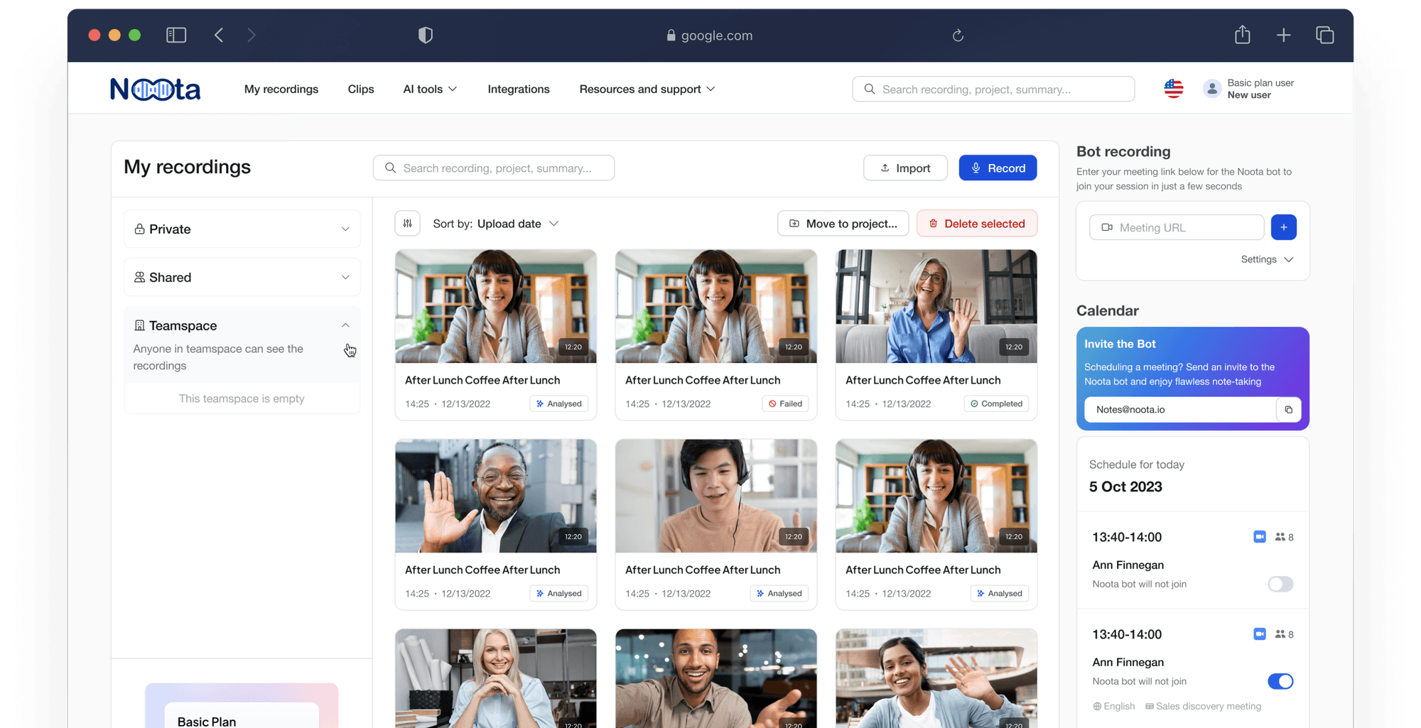 Noota - Enregistrez, transcrivez et générez des comptes rendus de vos ...