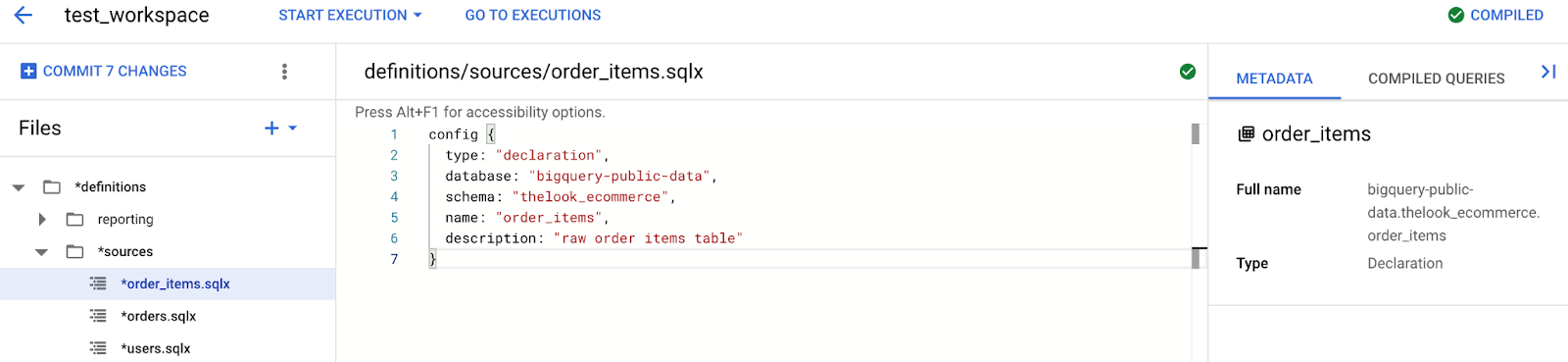 Step-by-step instructions to start with Dataform - datadice ...